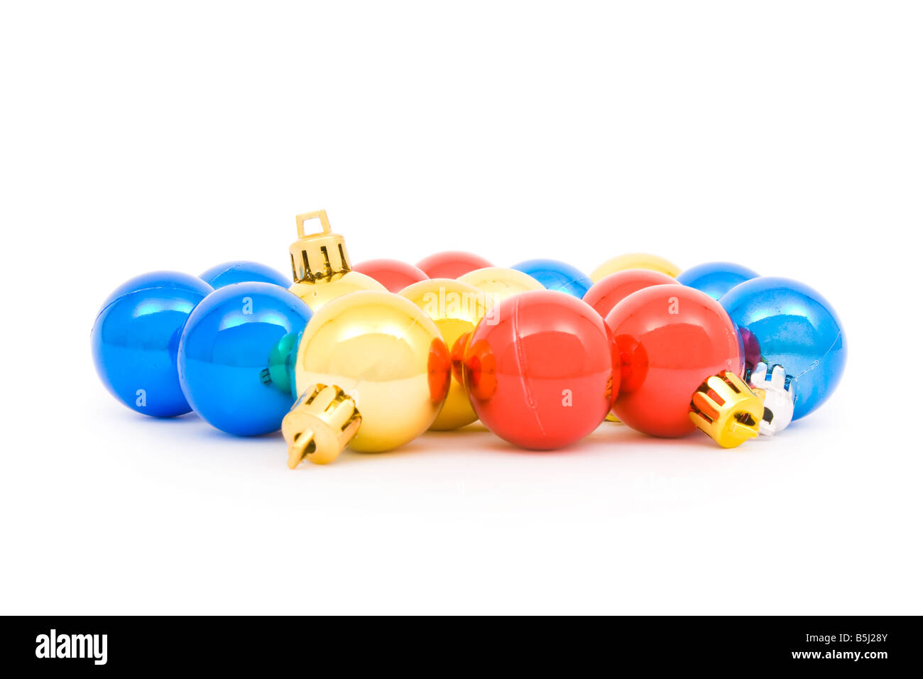 Various Christmas ball isolated on a white background Stock Photo - Alamy