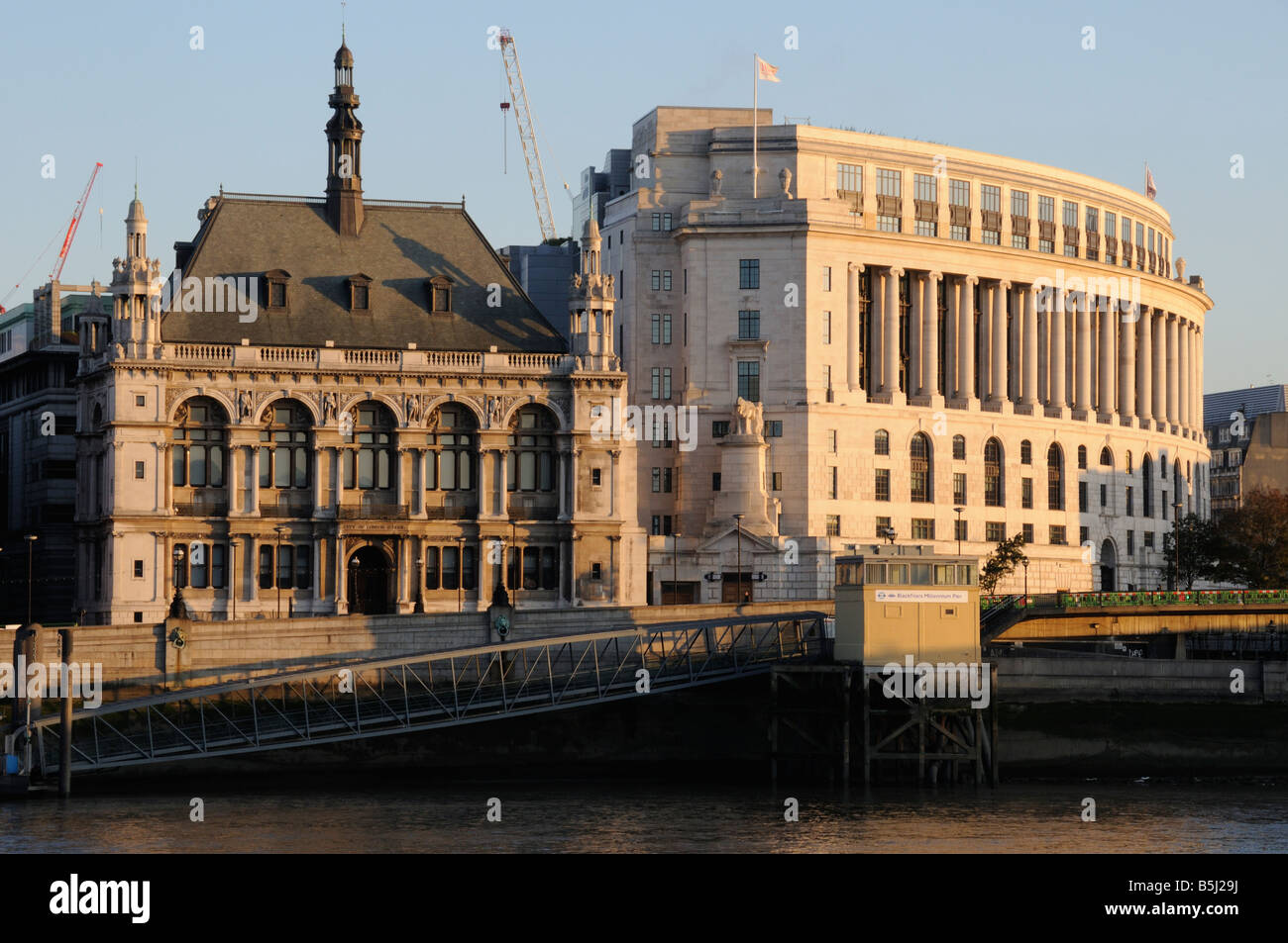 Victoria Embankment from The South Bank, London, UK Stock Photo - Alamy