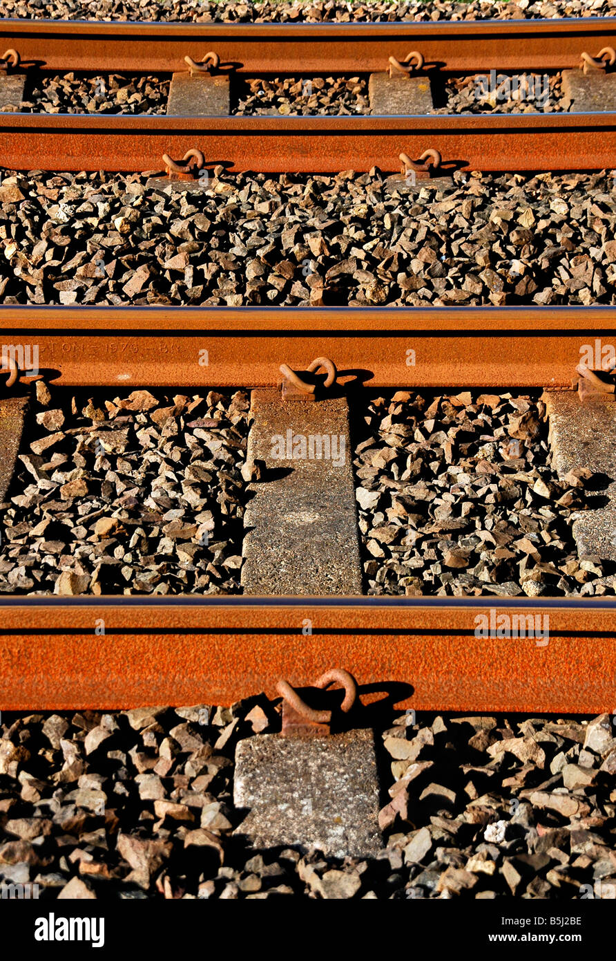 rusty railway lines Stock Photo - Alamy
