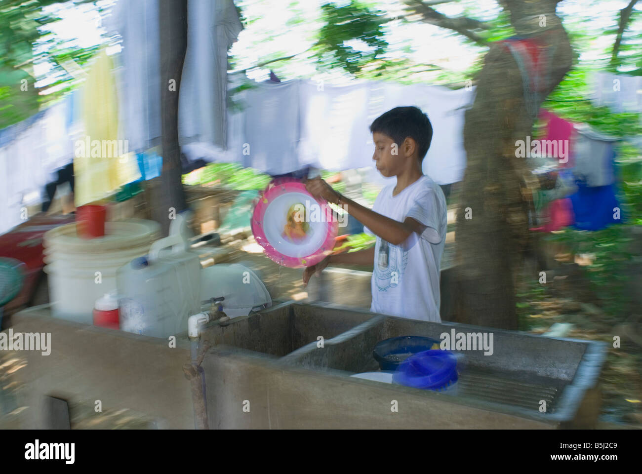 Nicaraguan school boy Christian Calero Gutierrez Stock Photo - Alamy