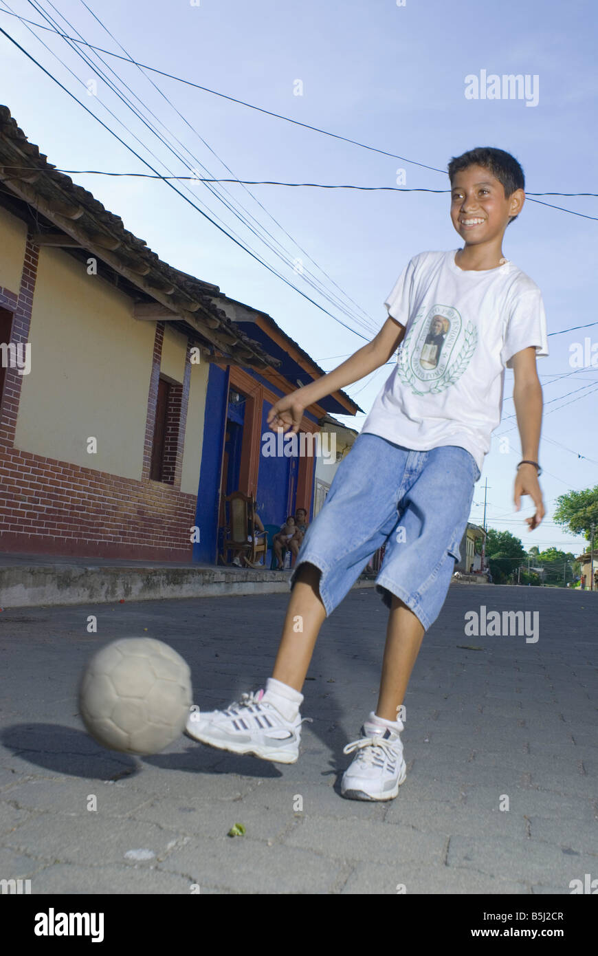 Nicaraguan school boy Christian Calero Gutierrez Stock Photo - Alamy