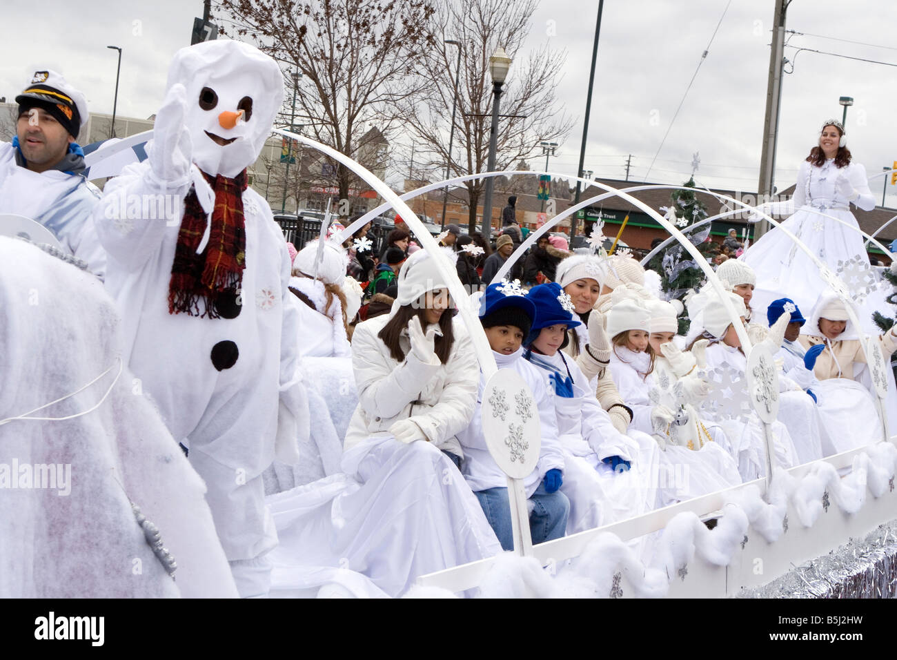 SantaFest parade participants Stock Photo - Alamy