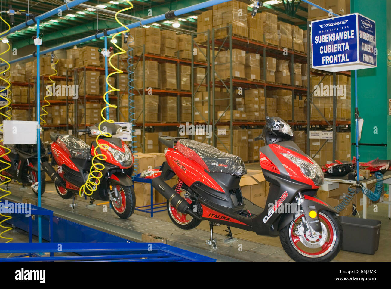Chinese company Italika motorcycle assembly plant in Toluca State of ...