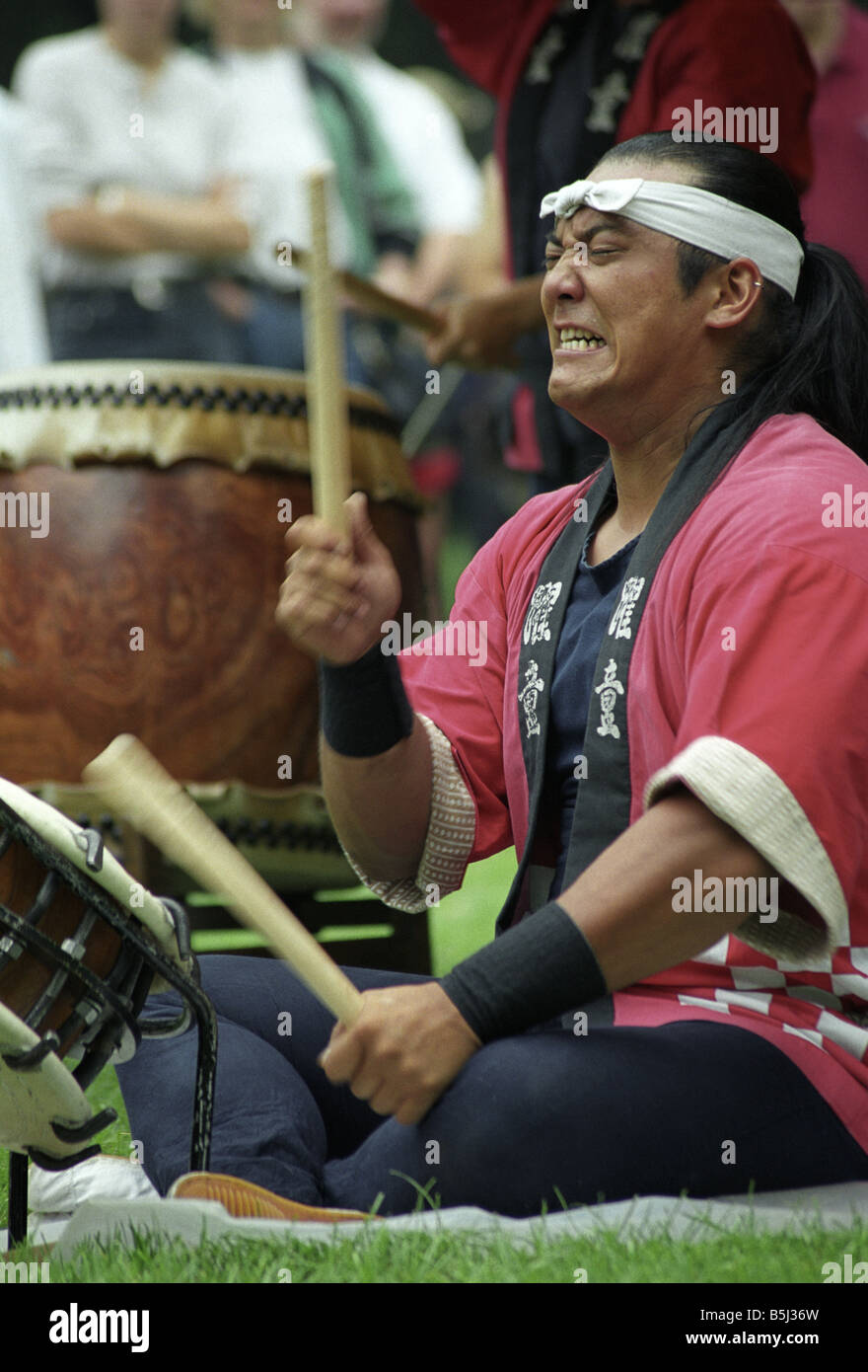Intense Yakudo Japanese Drummer, London, Ontario, Canada Stock Photo ...