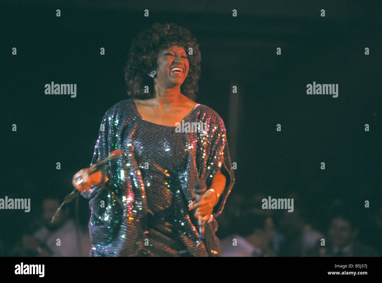 Celia Cruz the Queen of Salsa performs at the Maraka nightclub in ...