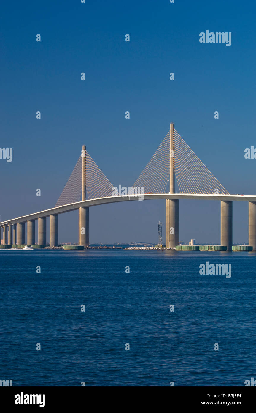 United States Of America Florida Sunshine Skyway Bridge Stock Photo - Alamy