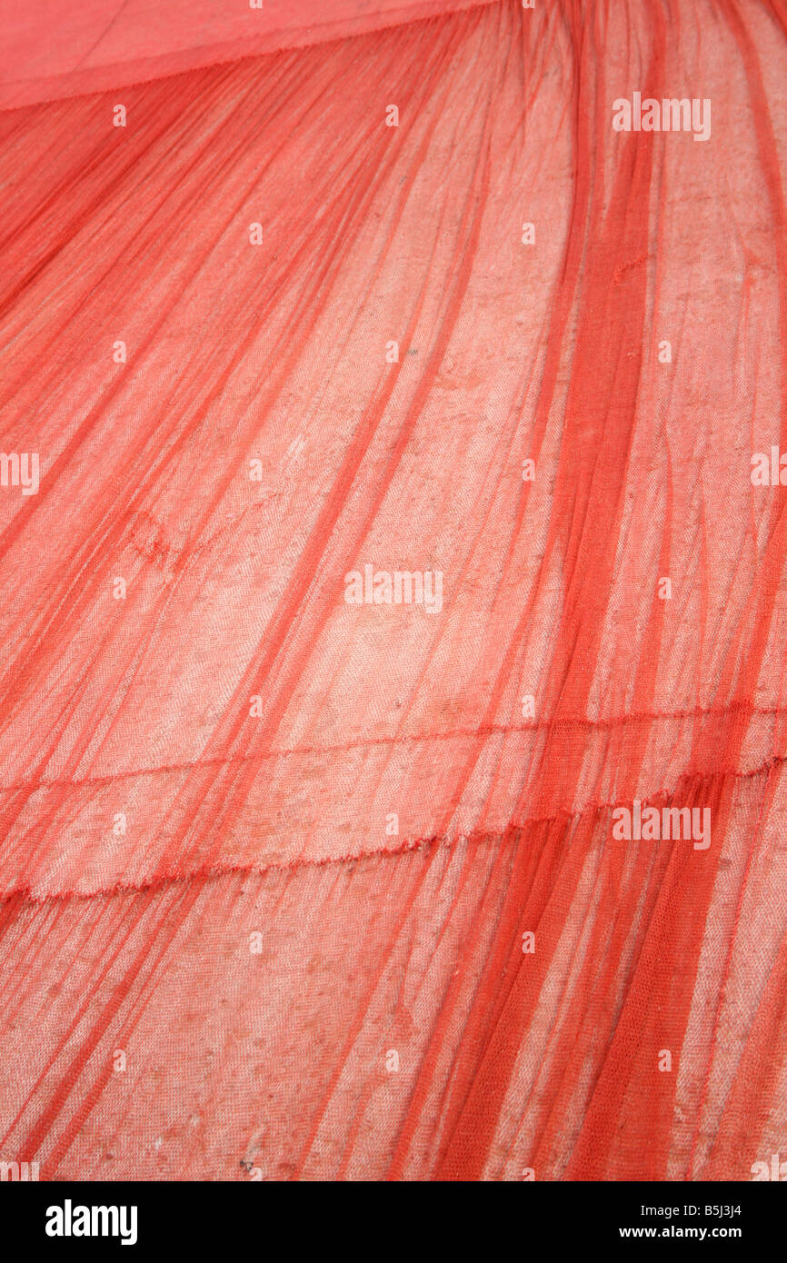 Manufacturing of new red color fishing net used by fishermen of Kerala ...