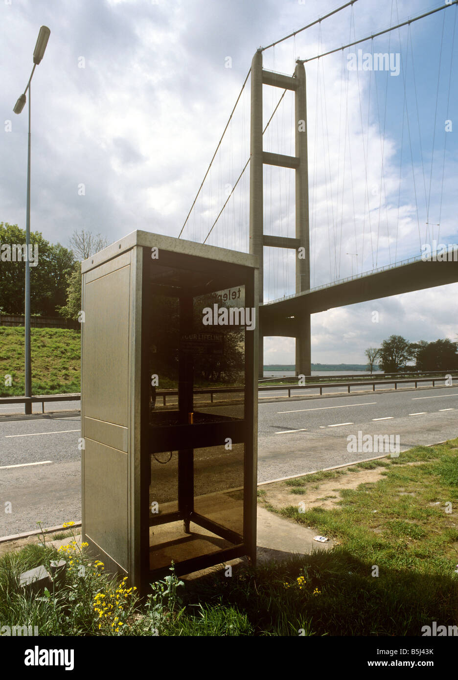 UK England Yorkshire Humberside Kingston upon Hull modern phone box ...