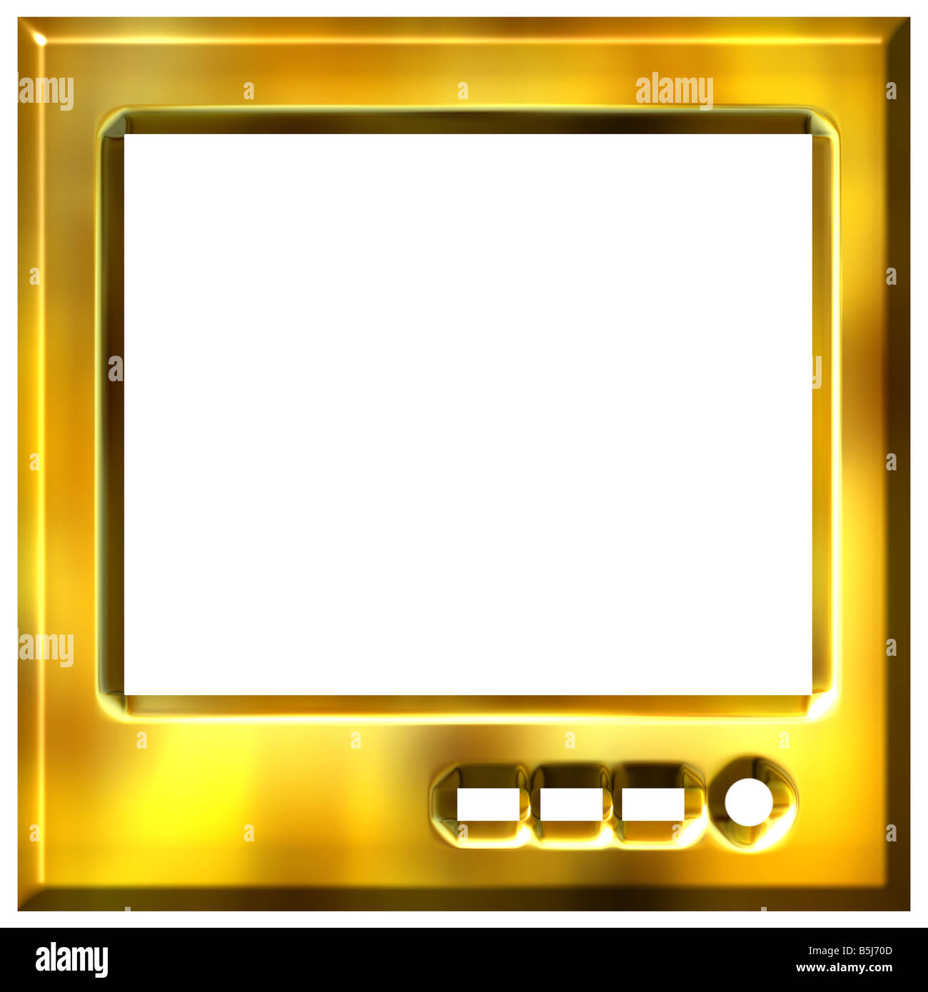 3d golden TV Stock Photo - Alamy