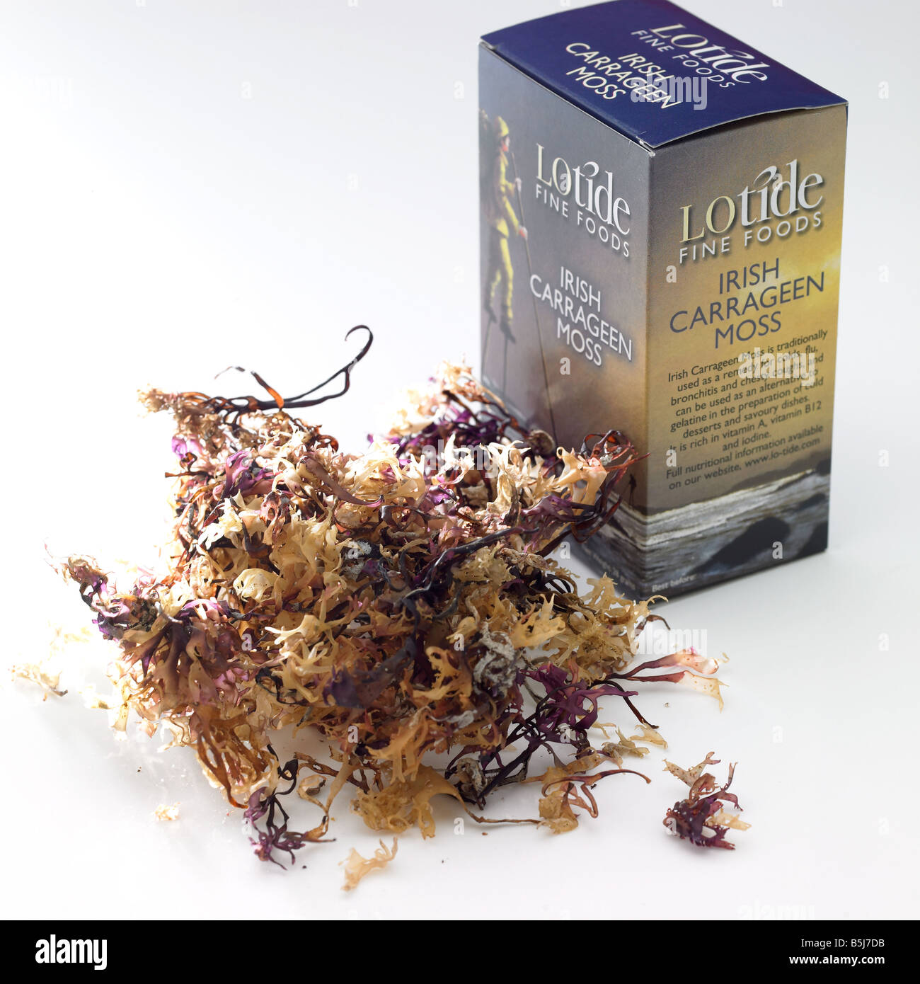 Carrageen seaweed and box Stock Photo - Alamy