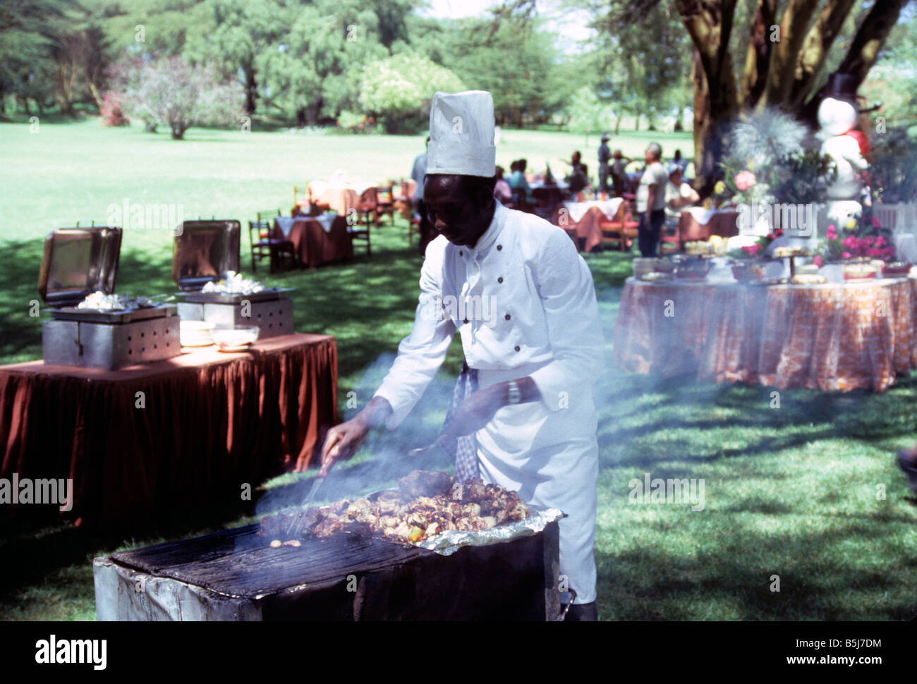 Bbq buffet garden hi-res stock photography and images - Alamy