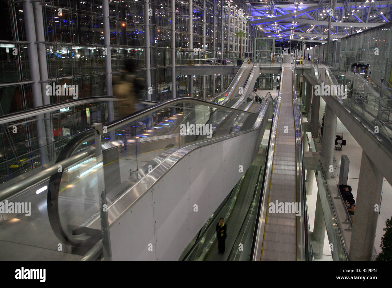 night shut at bangkok new airport suvarnabhummi Stock Photo - Alamy