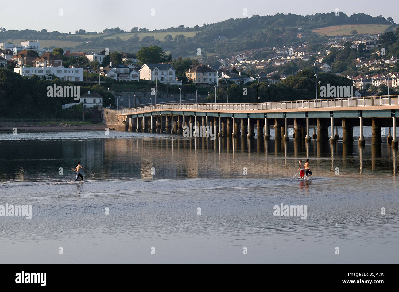Shaldon bridge looking towards Teignmouth,Shaldon in Devon,Situated on ...