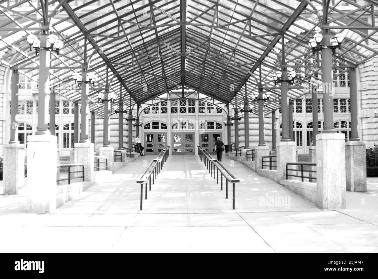 The main entrance at Ellis Island main building Stock Photo - Alamy