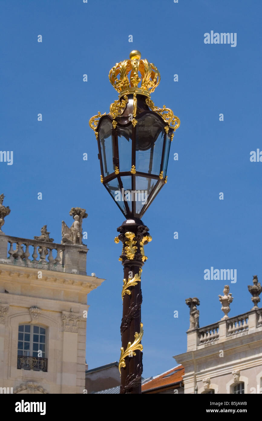 Decorative lamp post in Nancy Place Stanislas Stock Photo - Alamy