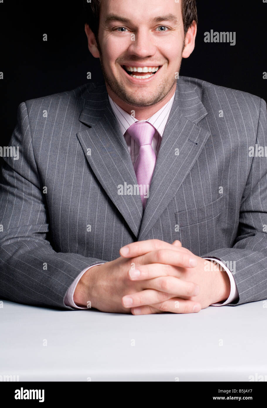 portrait of smiling businessman Stock Photo - Alamy