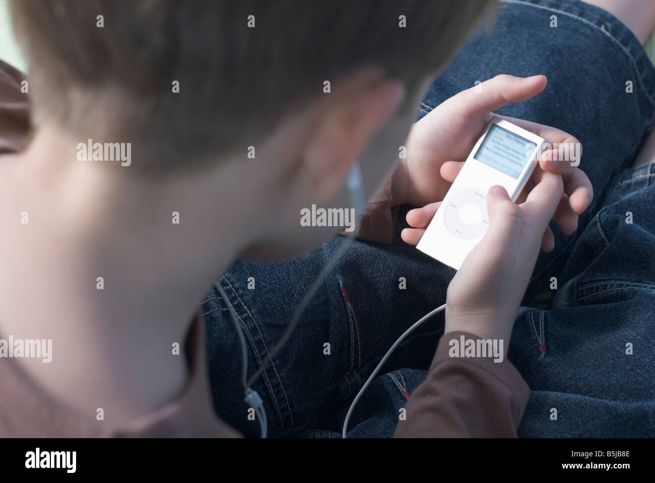 Someone Listening To Music On Ipod