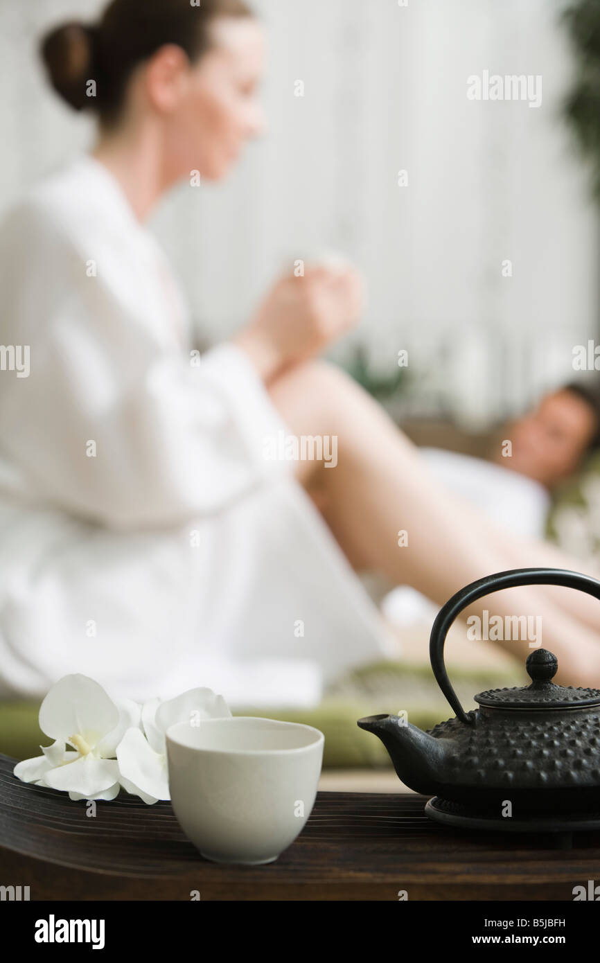 Spas white people young hi-res stock photography and images - Alamy