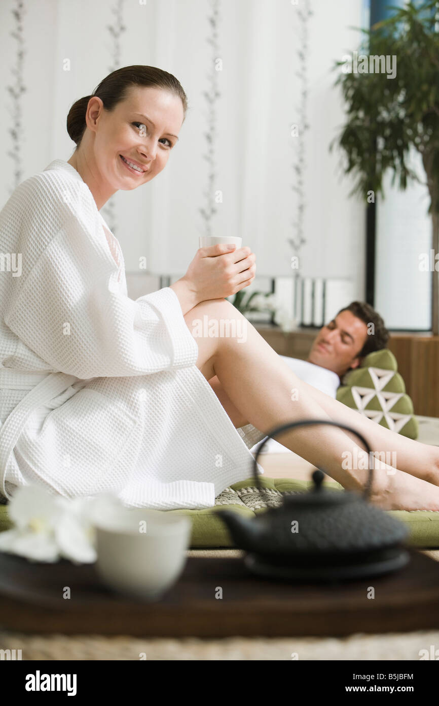 Spas white people young hi-res stock photography and images - Alamy