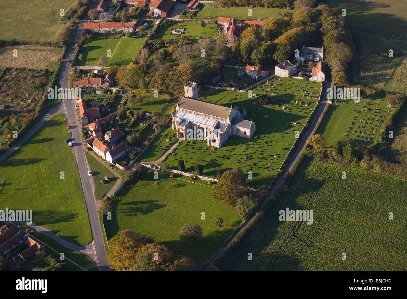Cley Village and Church Norfolk UK October Stock Photo - Alamy