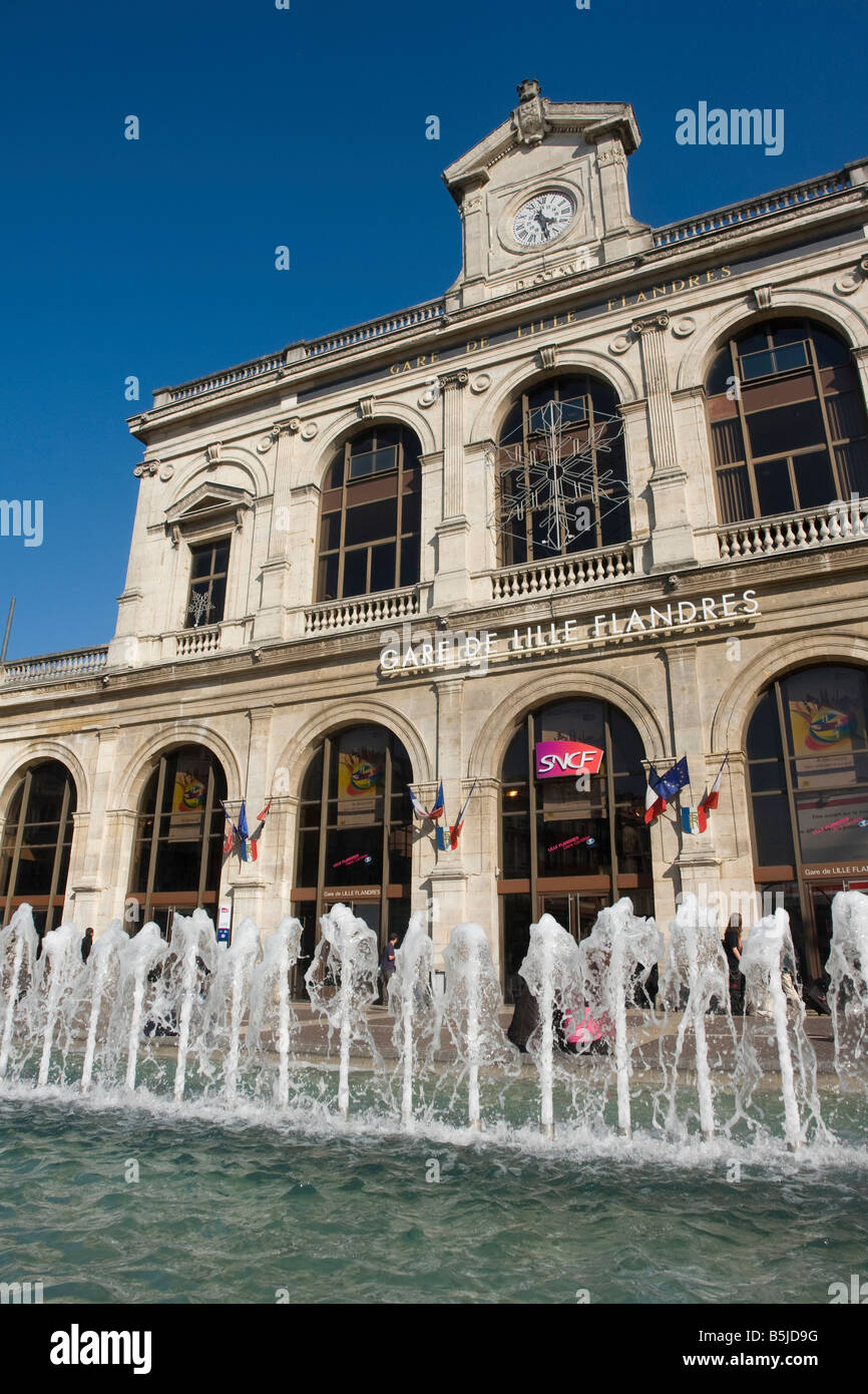 Railway station of Lille (Gare de Lille Flandres Stock Photo - Alamy