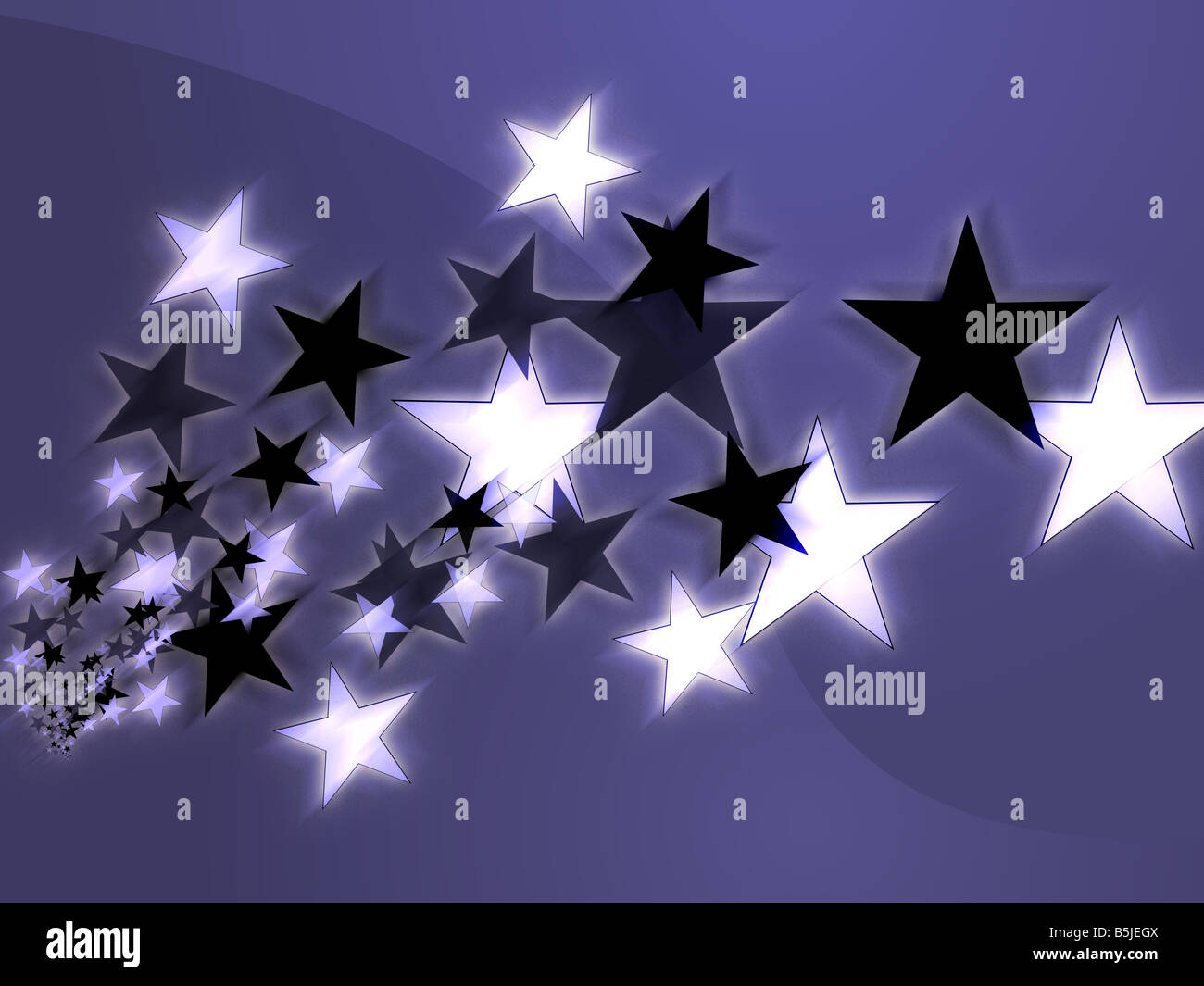 Dynamic flying stars abstract geometric wallpaper background Stock ...
