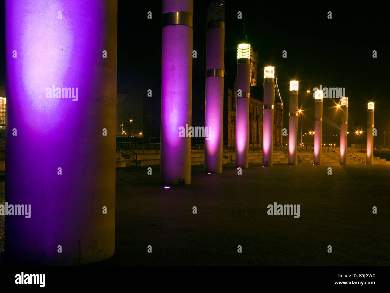 Cardiff millenium centre night hi-res stock photography and images - Alamy