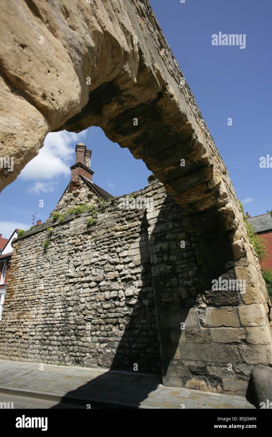 City of Lincoln, England. The 3rd century Newport Arch is the original ...