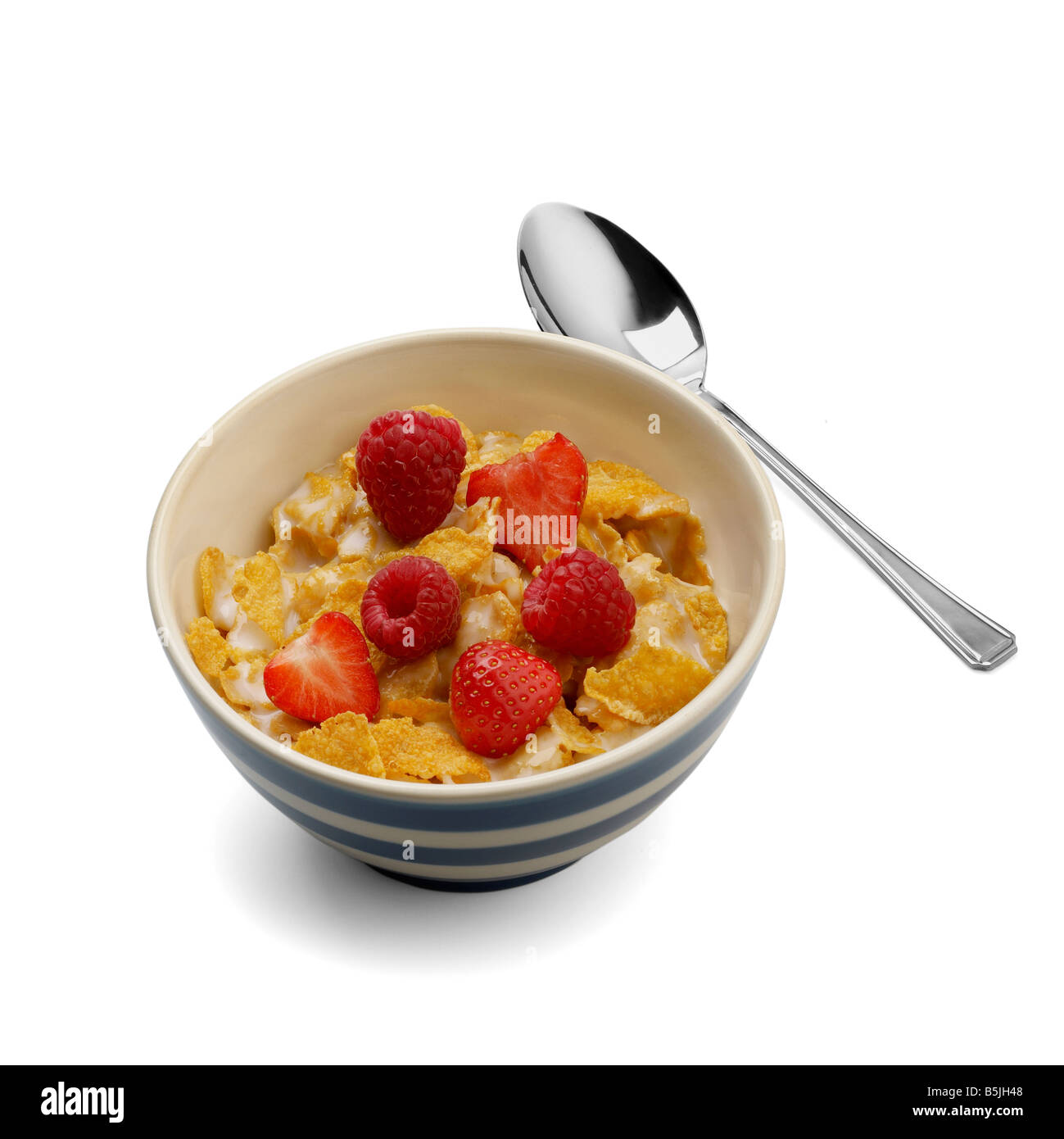 Bowl of cornflakes Stock Photo - Alamy