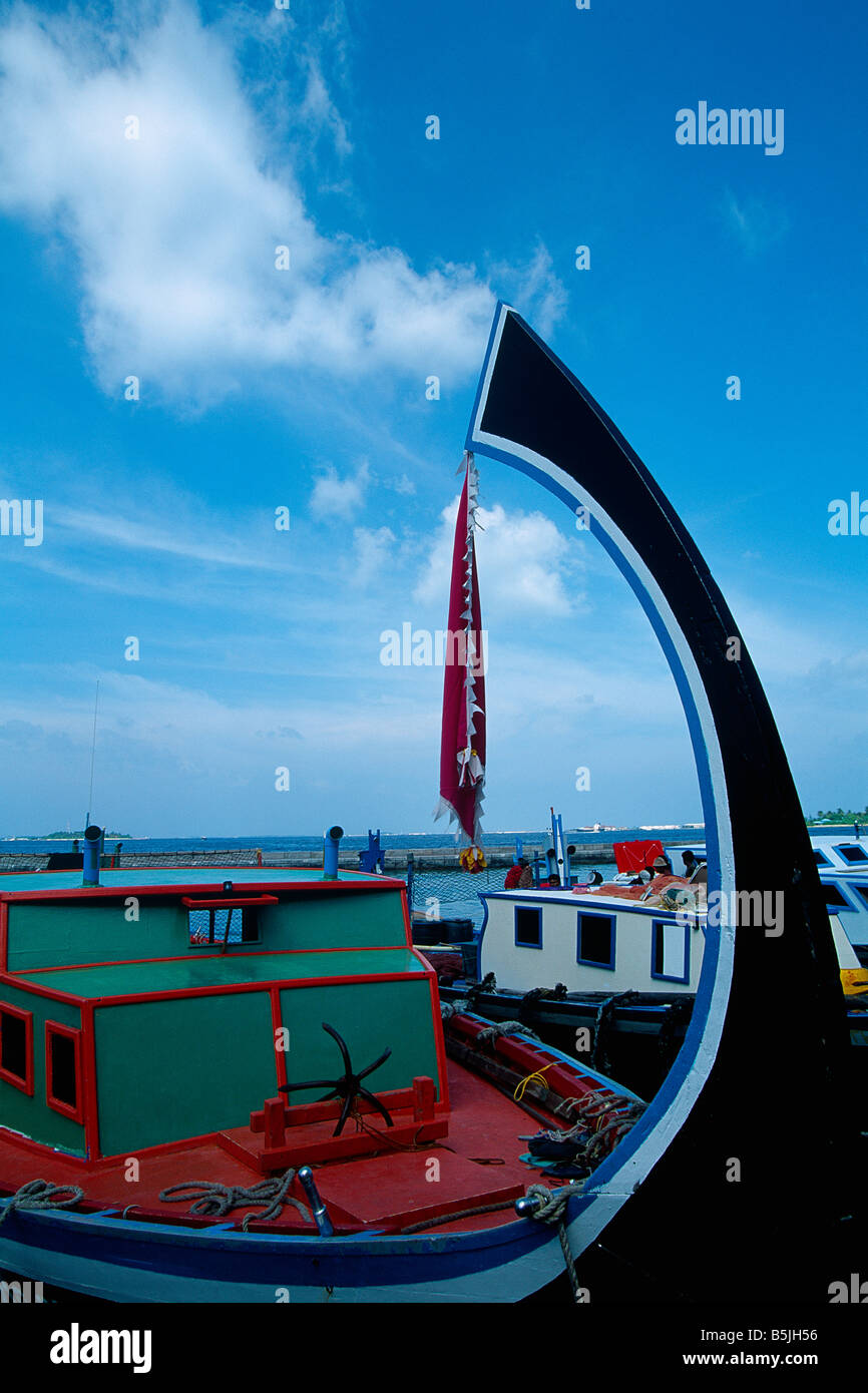 Maldives - Male - Fishing port Stock Photo - Alamy
