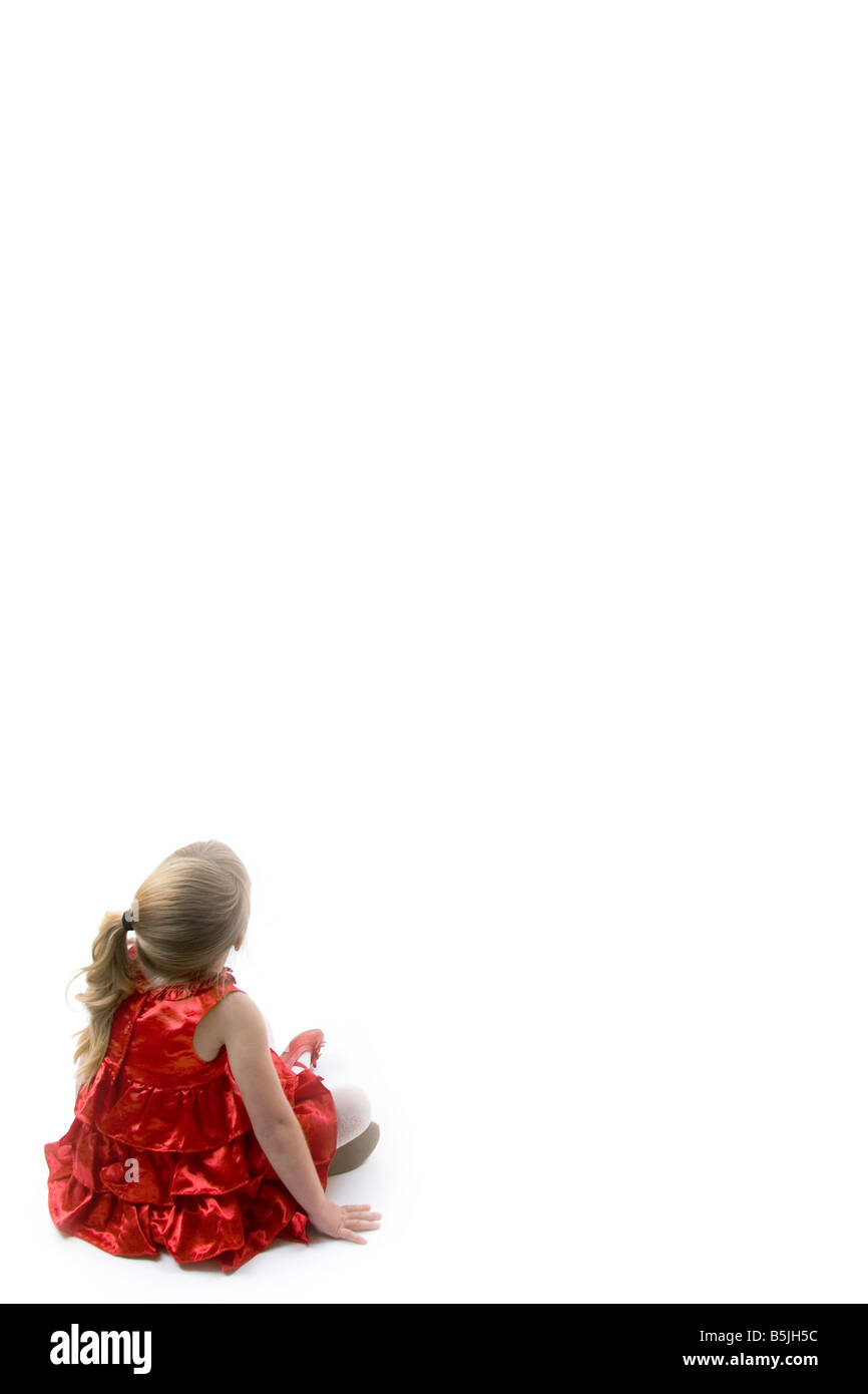 Pretty Young girl staring at blank screen Stock Photo - Alamy