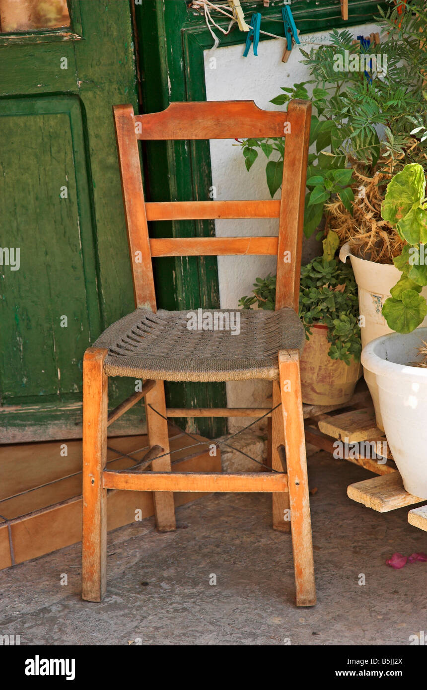 Empty wooden chair hi-res stock photography and images - Alamy