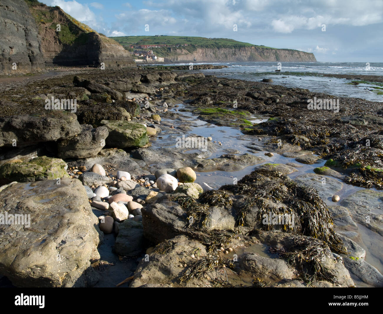 Fossil Coast, Boggle Hole near Robin Hood's Bay Stock Photo - Alamy