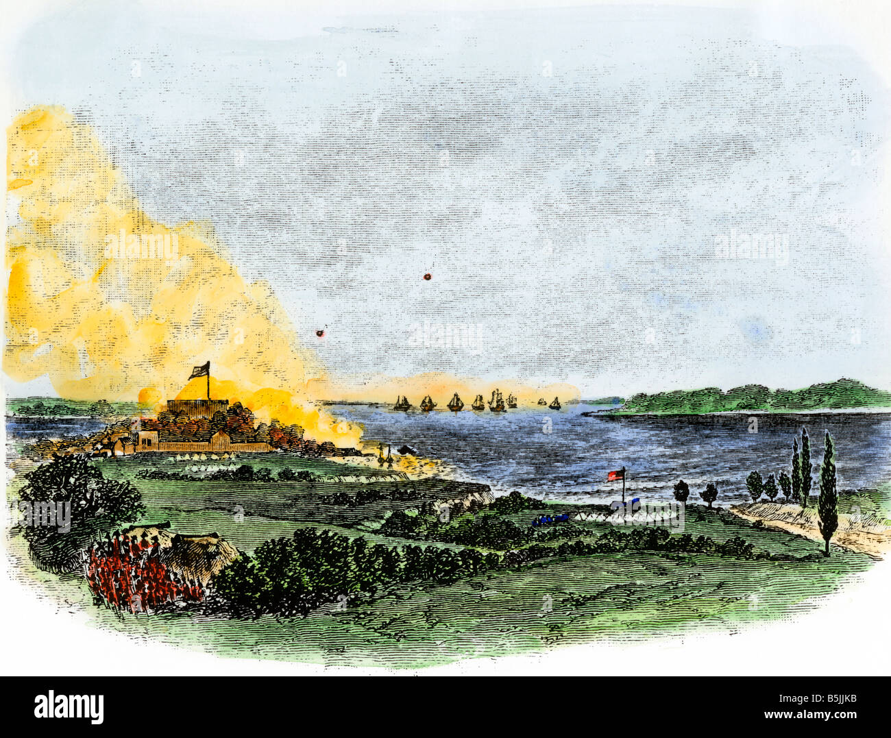 Bombardment of fort mchenry hi-res stock photography and images - Alamy