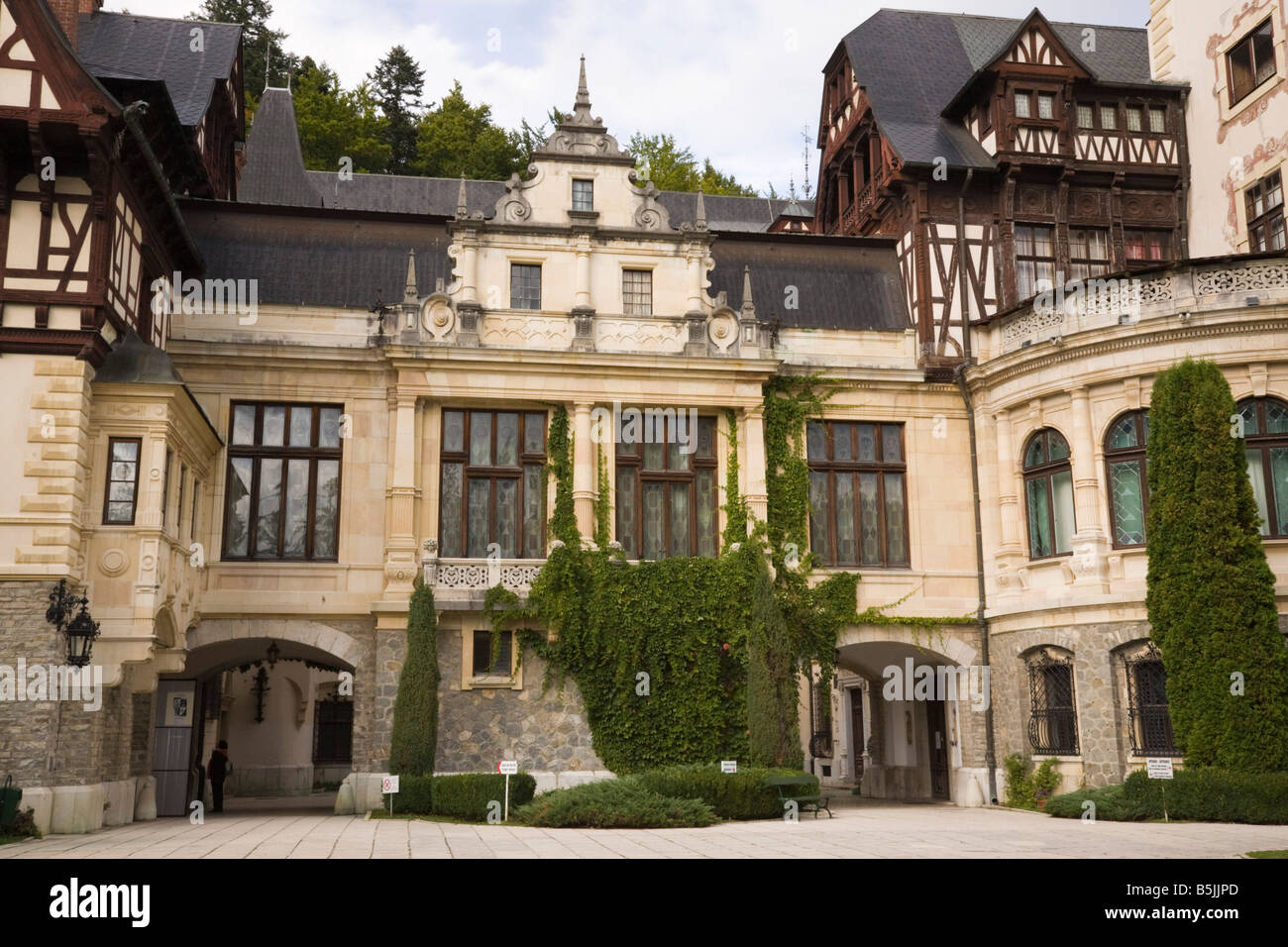 Peles castle exterior hi-res stock photography and images - Alamy
