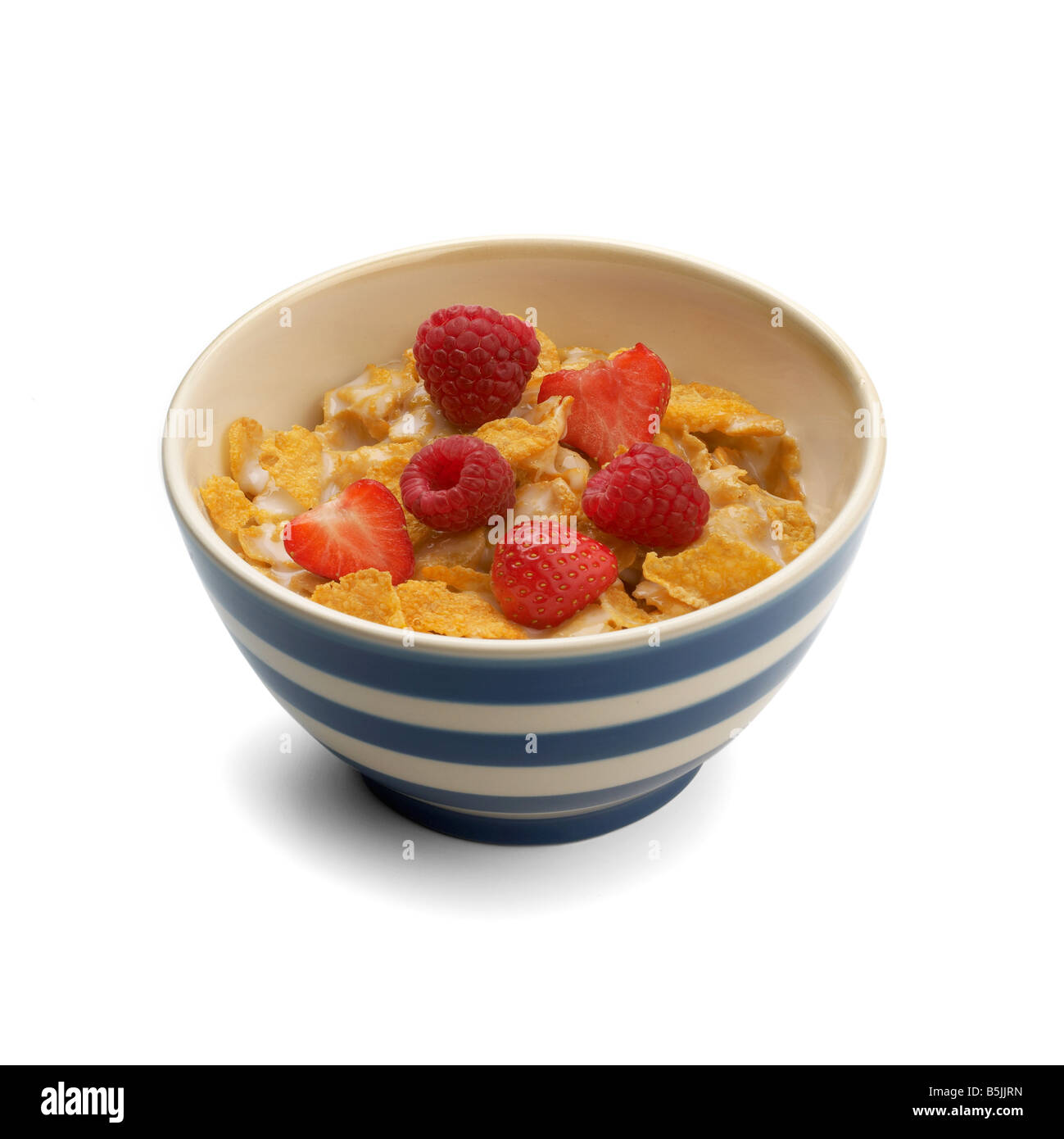 Cornflakes fruit bowl isolated hi-res stock photography and images - Alamy
