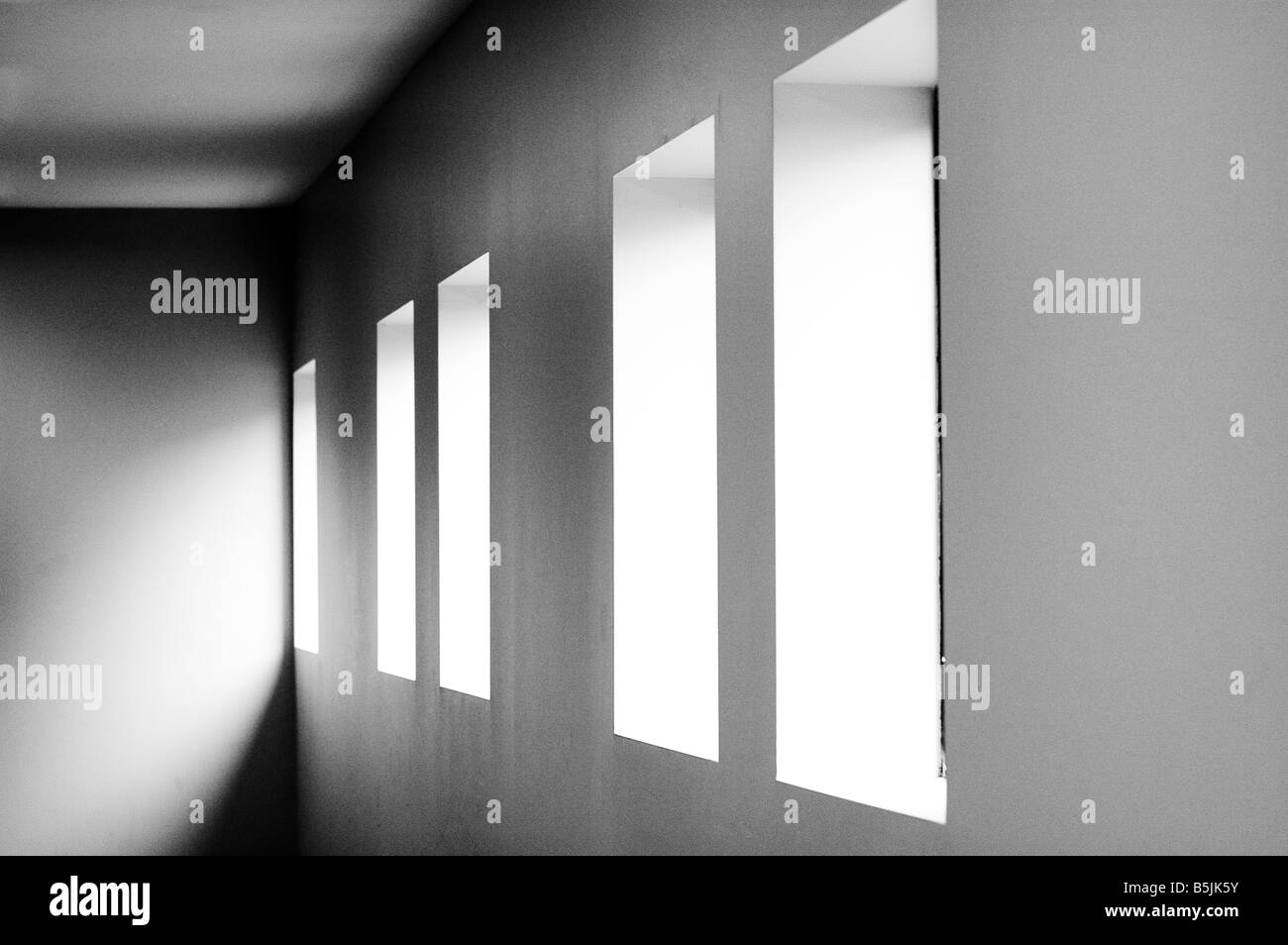 Hallway windows Black and White Stock Photos & Images - Alamy
