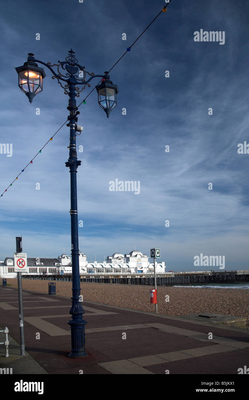 Lamp Post on Southsea Sea Front Stock Photo - Alamy