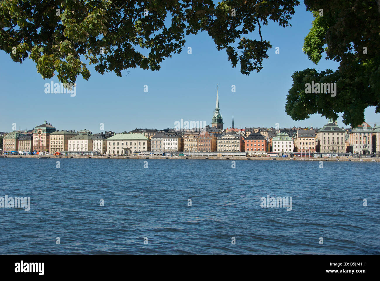 Waterfront or Skeppsbron Gamla Stan Stockholm Sweden Stock Photo - Alamy