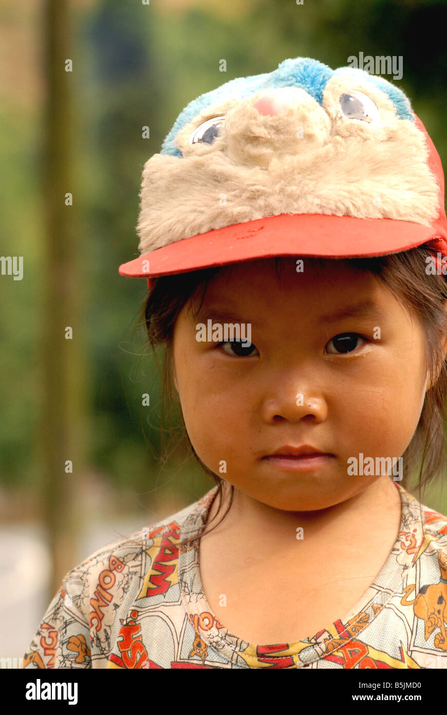 Black Hmong child Sapa village Northern Vietnam Stock Photo - Alamy