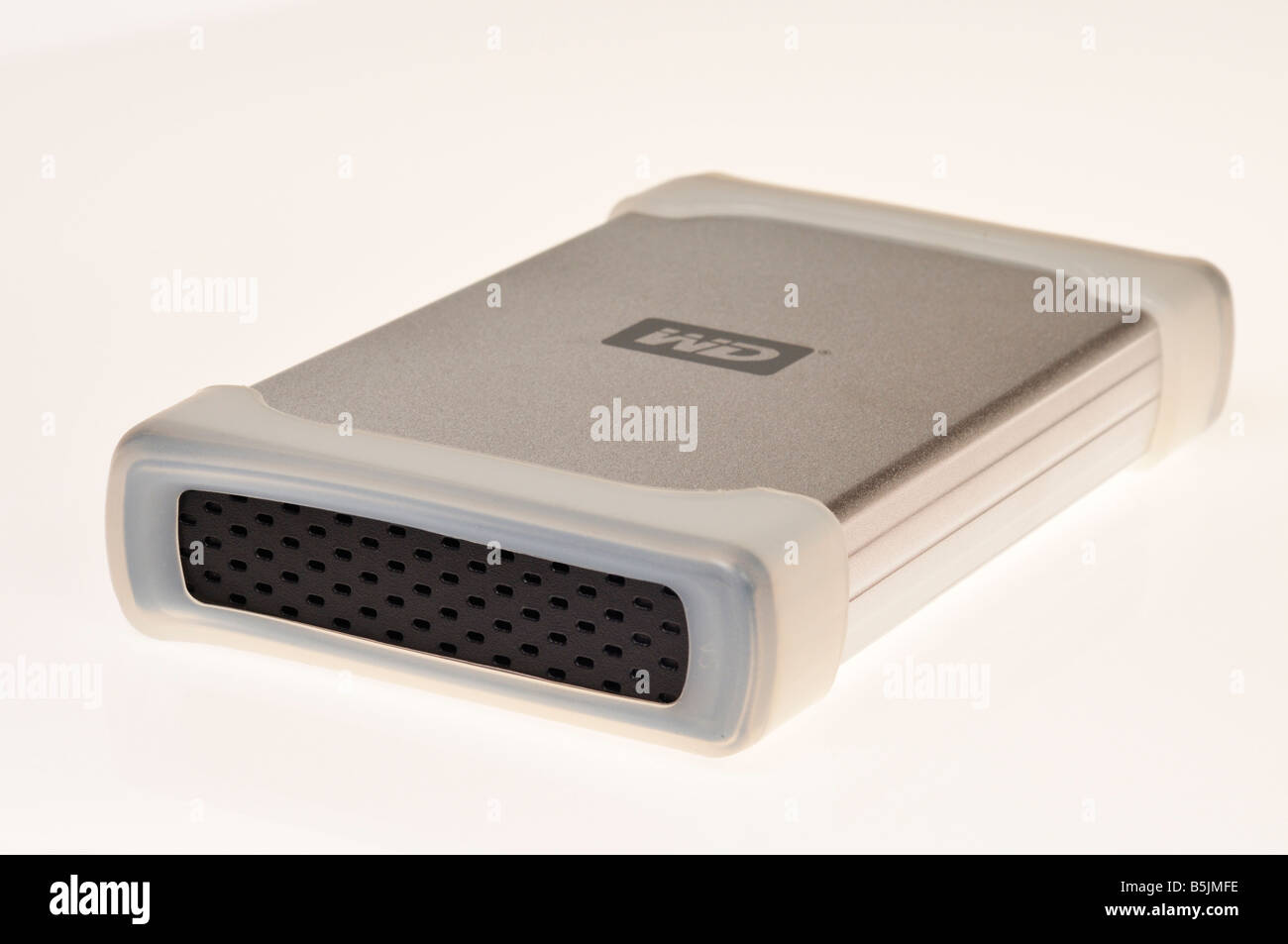 External computer hard drive on white background Stock Photo - Alamy