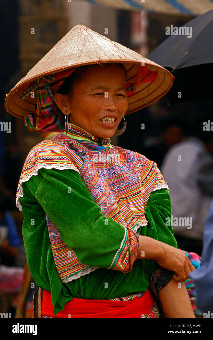 Flower Hmong Bac Ha village in market Northern Vietnam Stock Photo - Alamy
