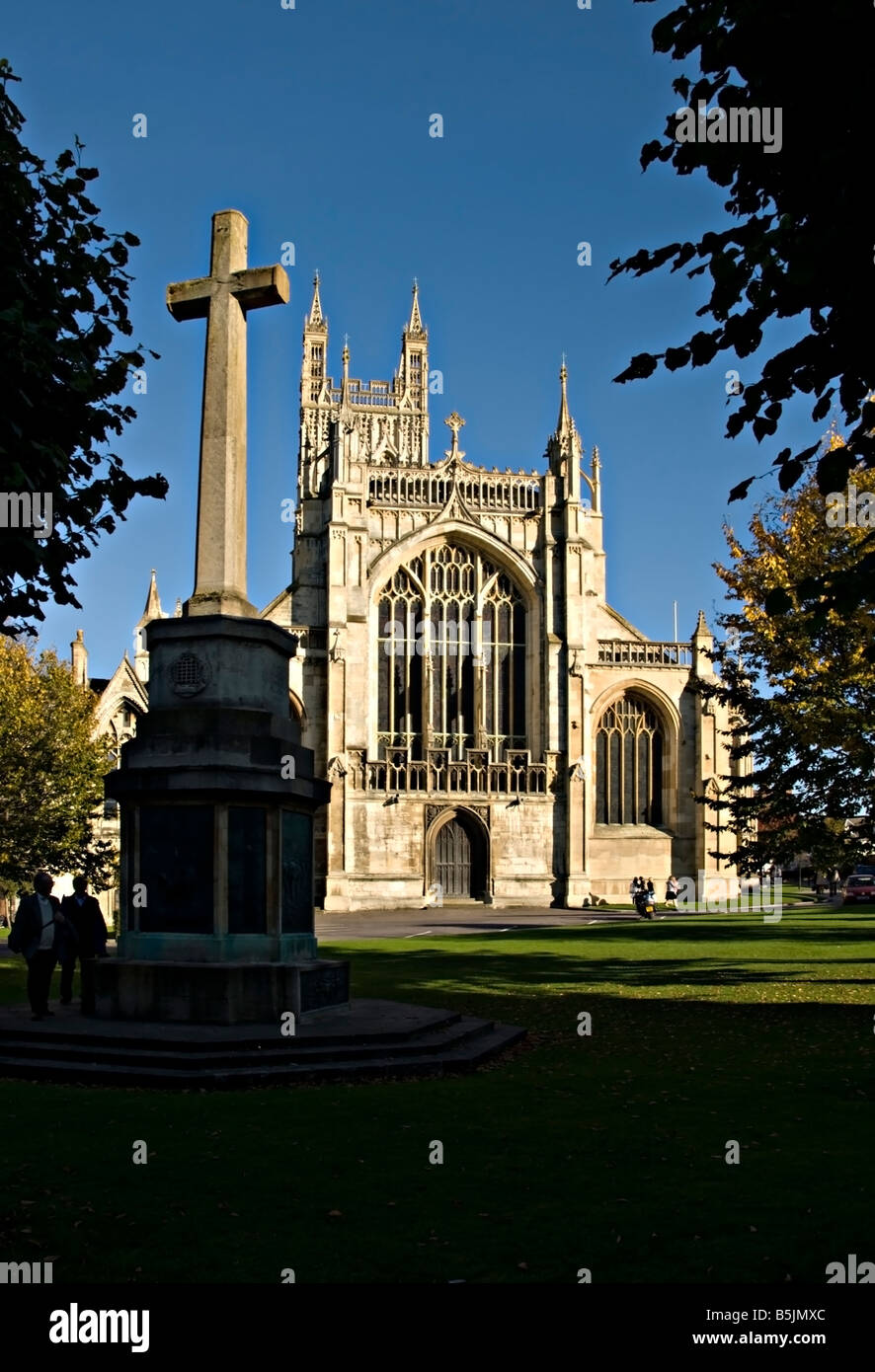 The West Front of Gloucester Cathedral, Gloucester, England Stock Photo ...