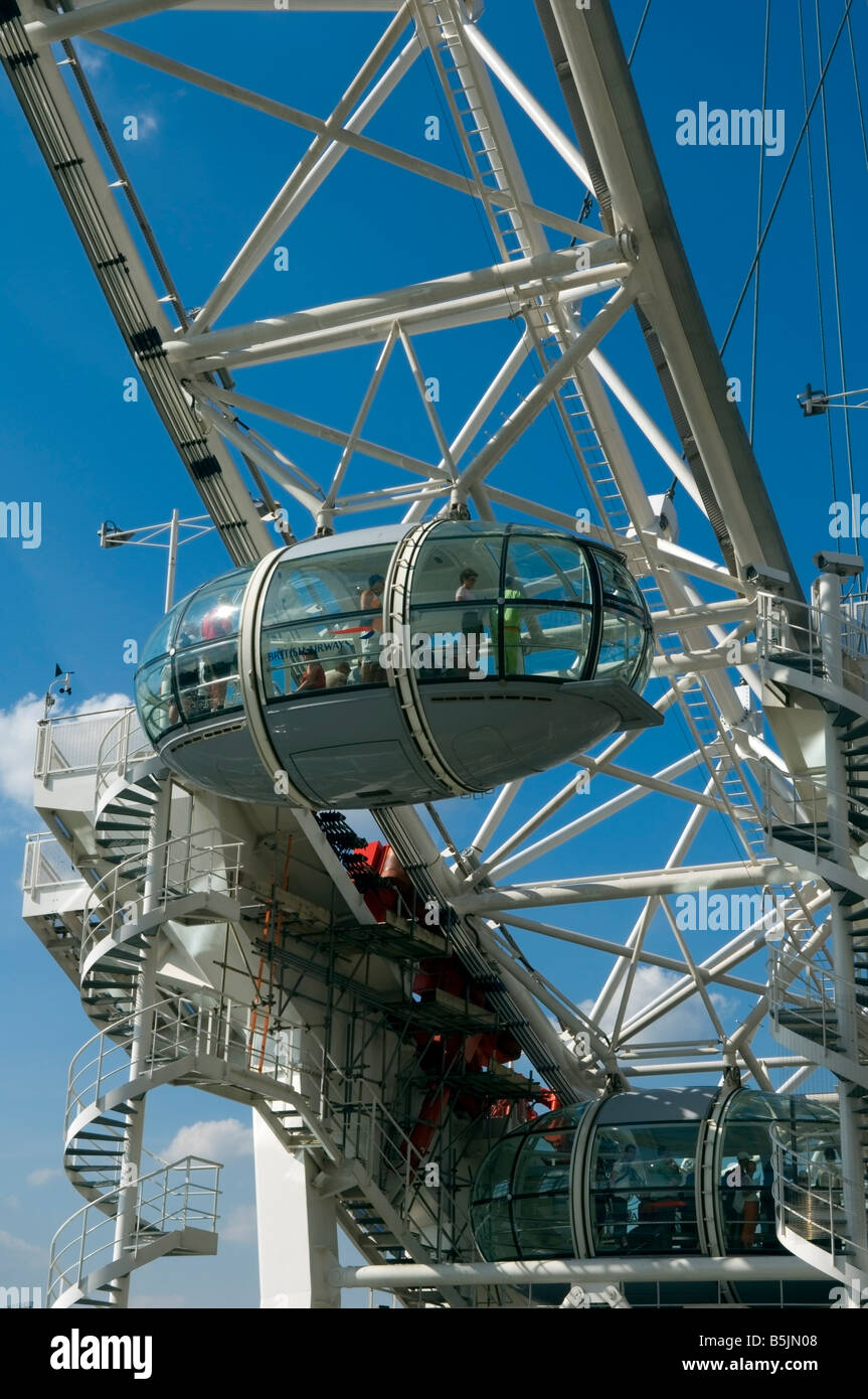 British Airways London Eye pods Stock Photo - Alamy