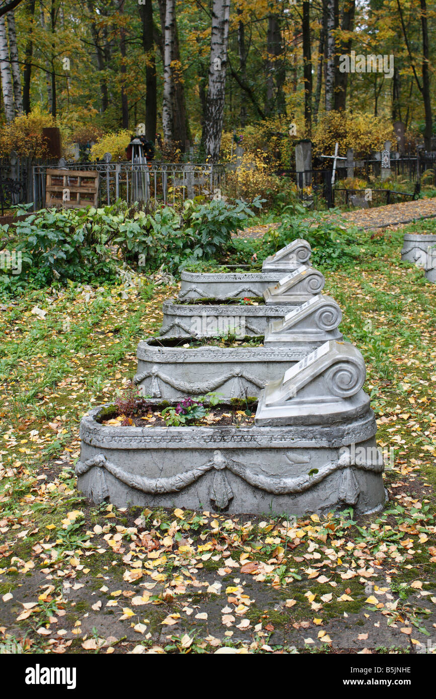 The graves of unknown soldiers at the old Orthodox Cemetery in St ...