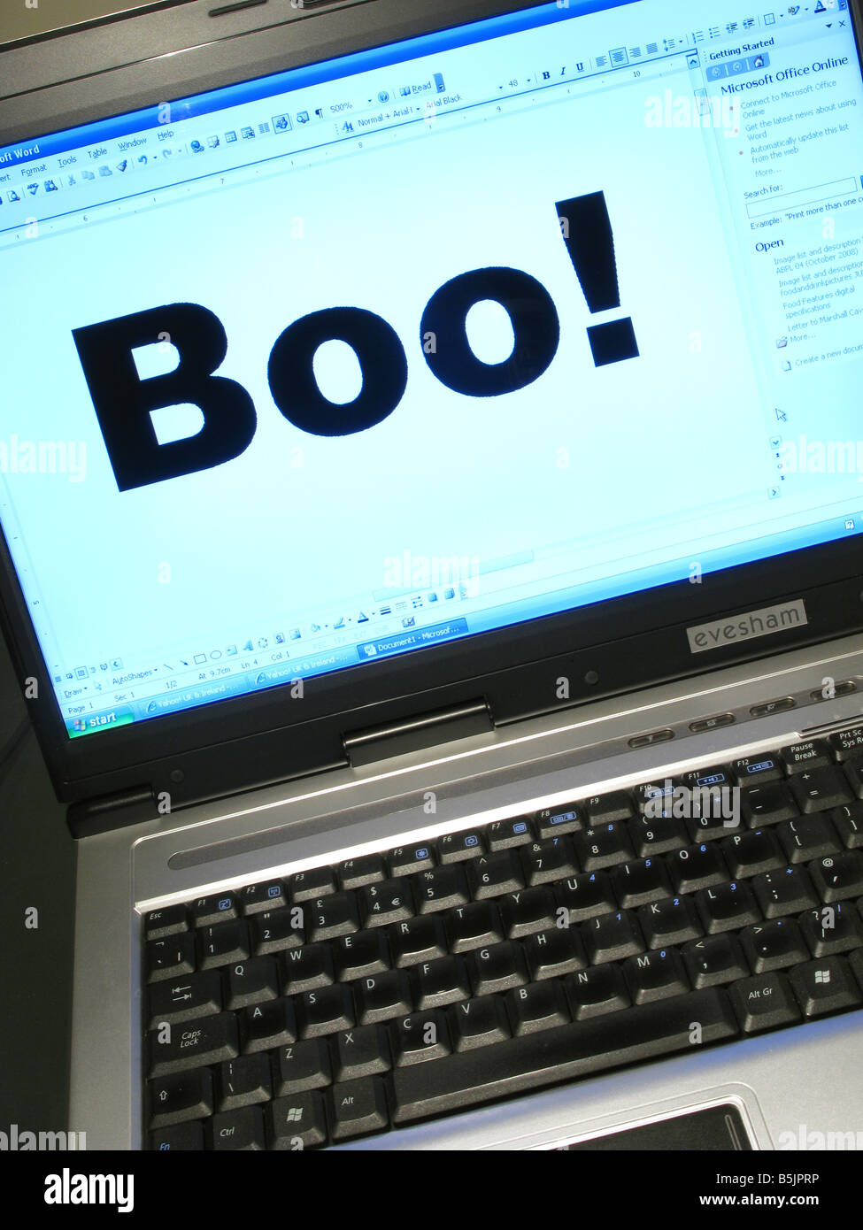 Computer says Boo Stock Photo - Alamy