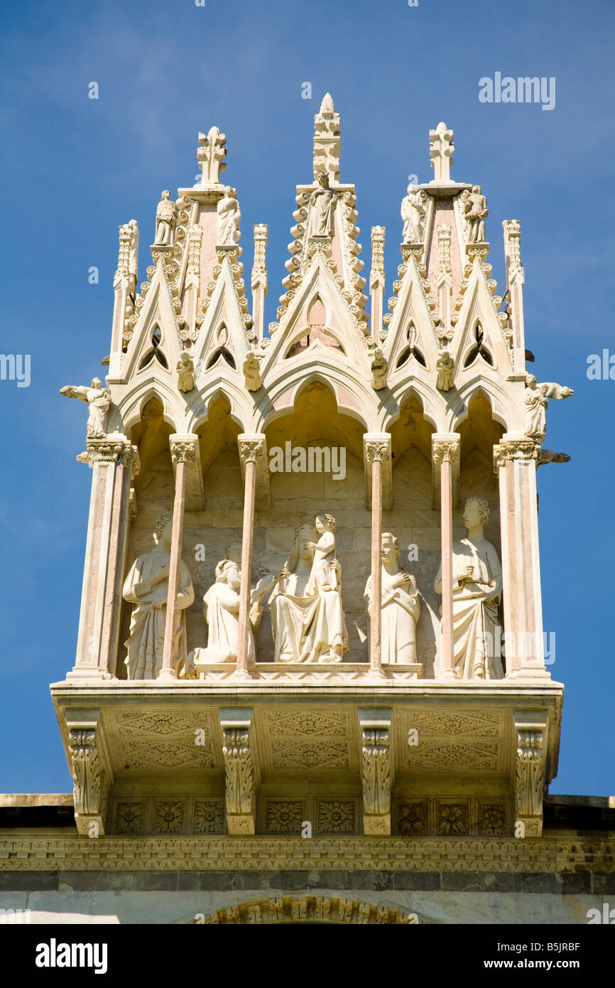 Statues on roof, Camposanto Monumentale, Monumental Cemetery, Piazza ...