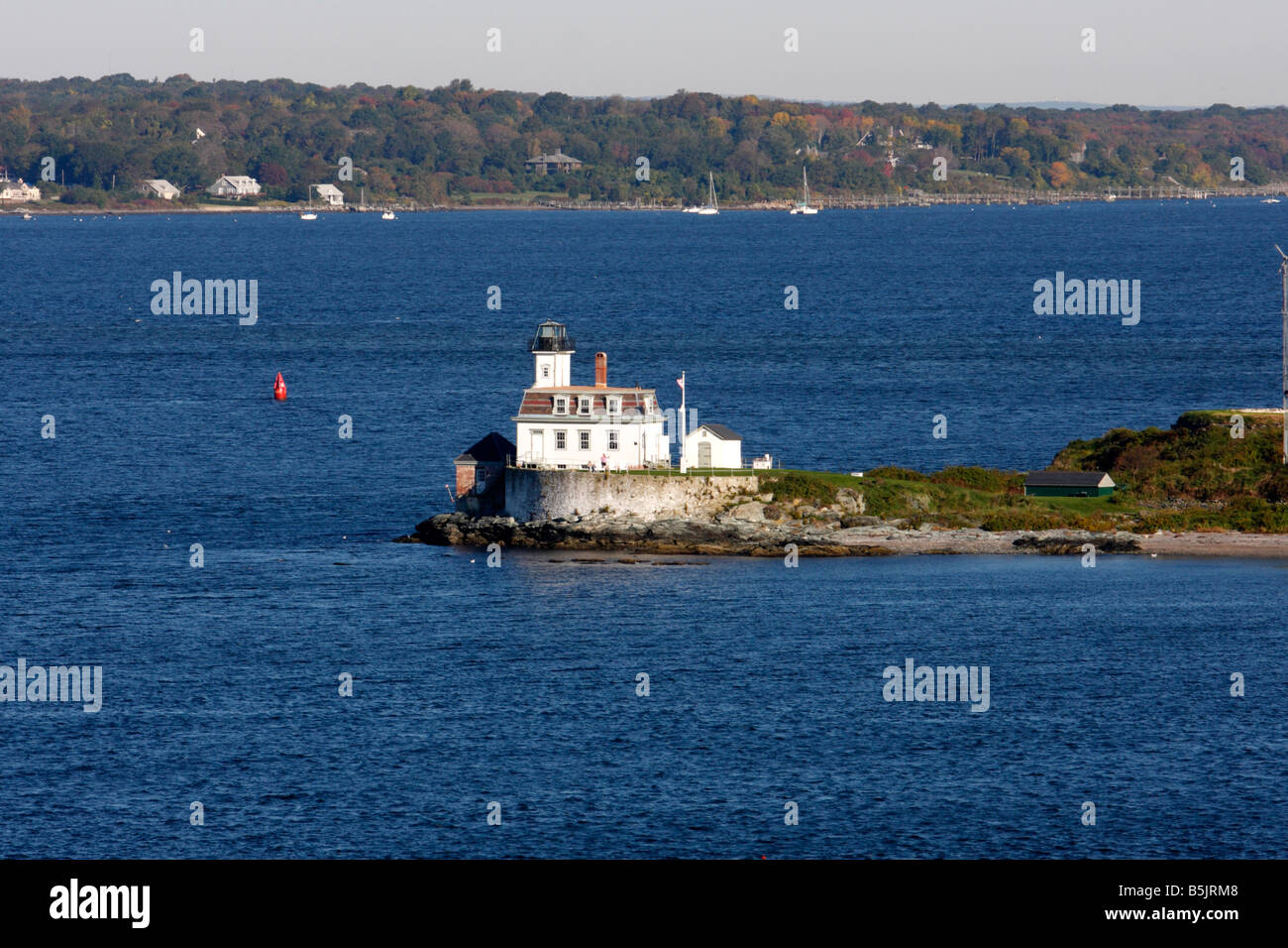 Rose Island Lighthouse in Newport, Rhode Island Stock Photo - Alamy