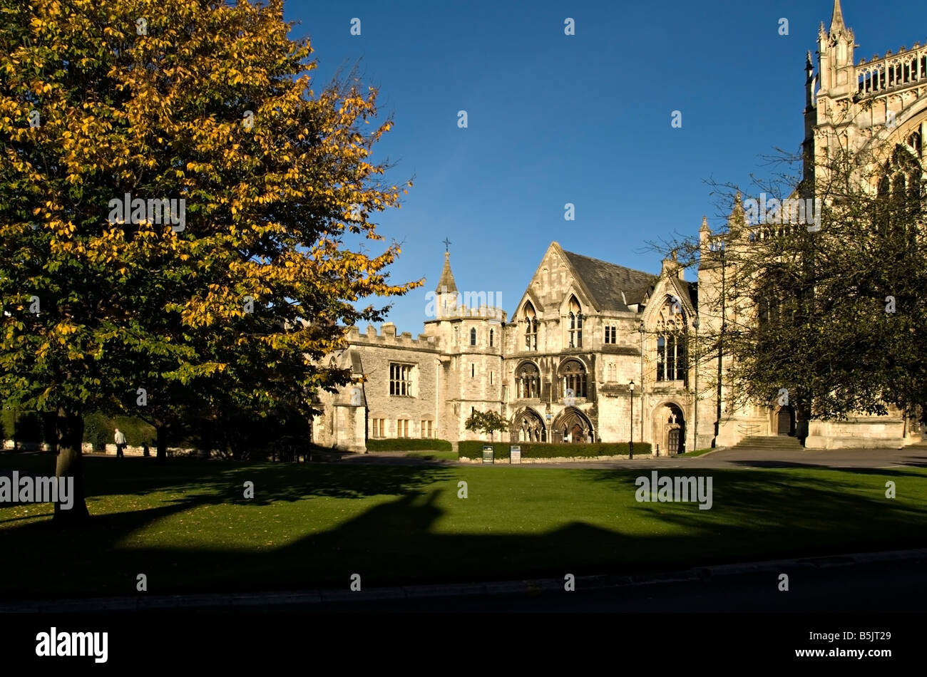 West side of Gloucester Cathedral, Gloucester, England Stock Photo - Alamy