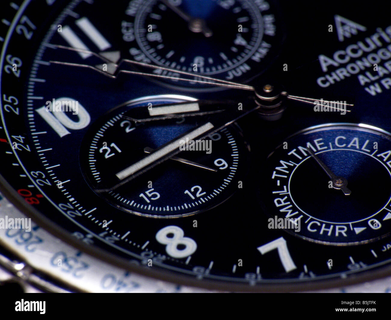 Wrist Watch Macro Stock Photo - Alamy